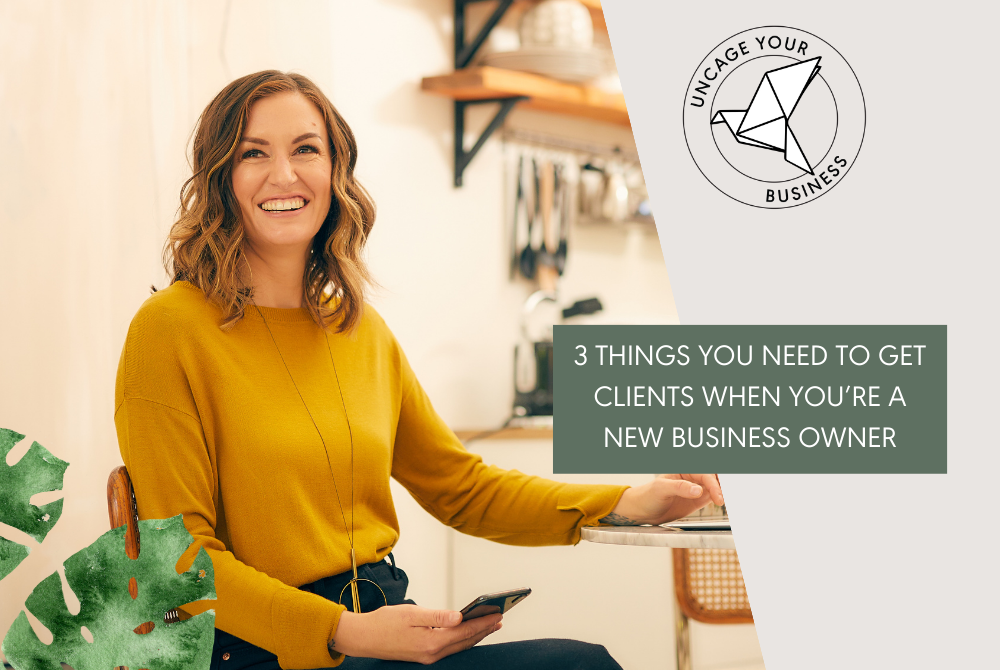 3 things you need to get clients when you're a new business owner